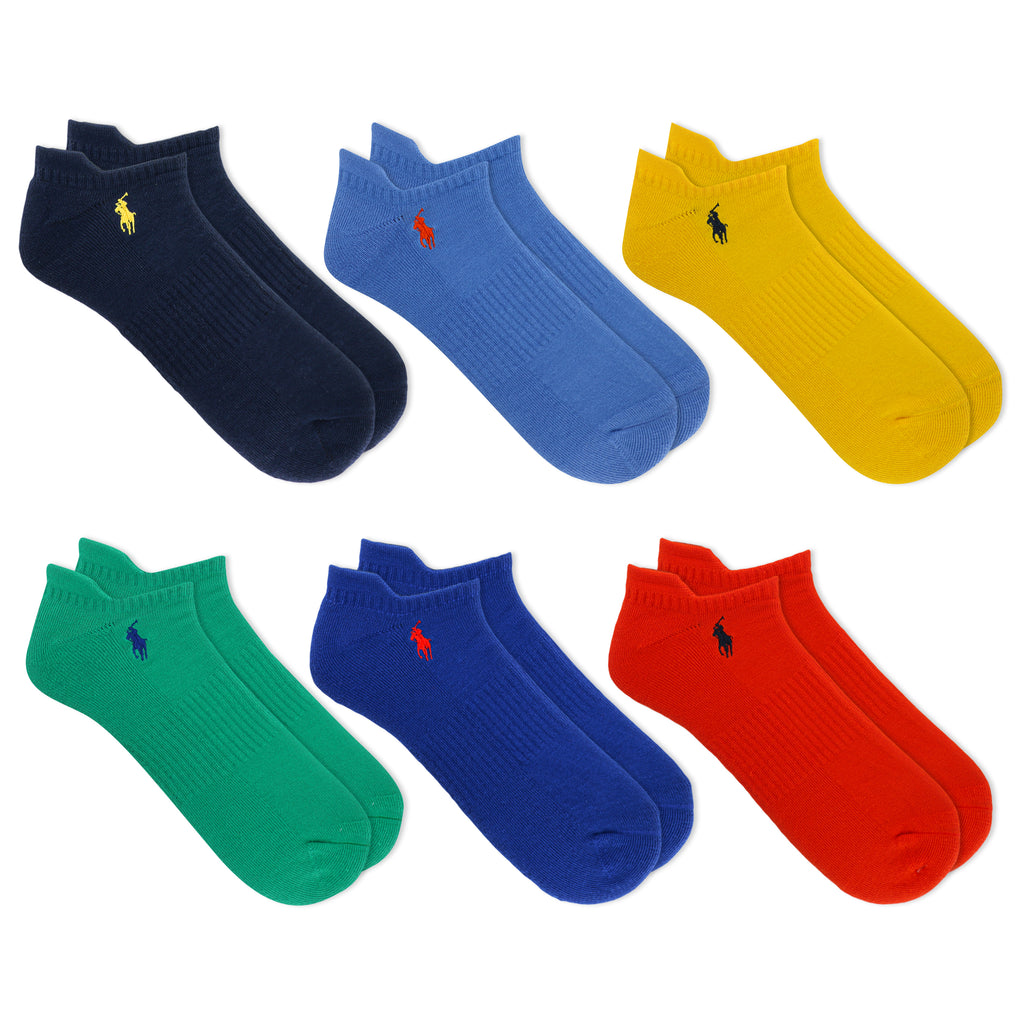 Polo Ralph Lauren Men's 6-Pack Low Cut Ankle Sock – I-Max Fashions